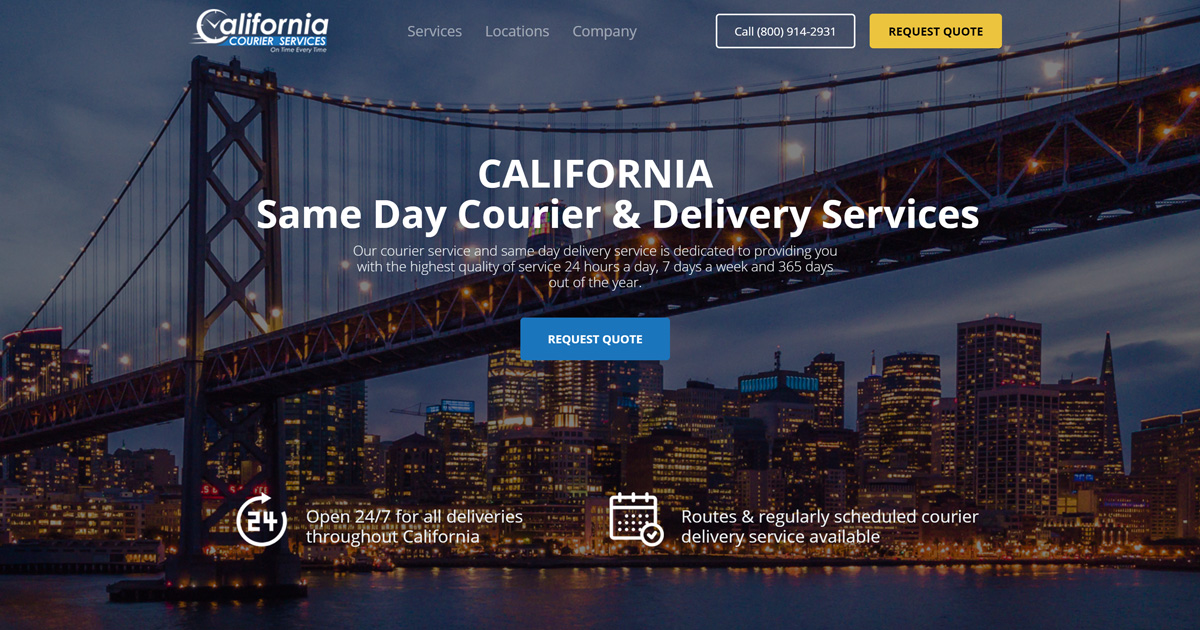 Locations | Delivery, Courier & Freight Services - California Courier ...