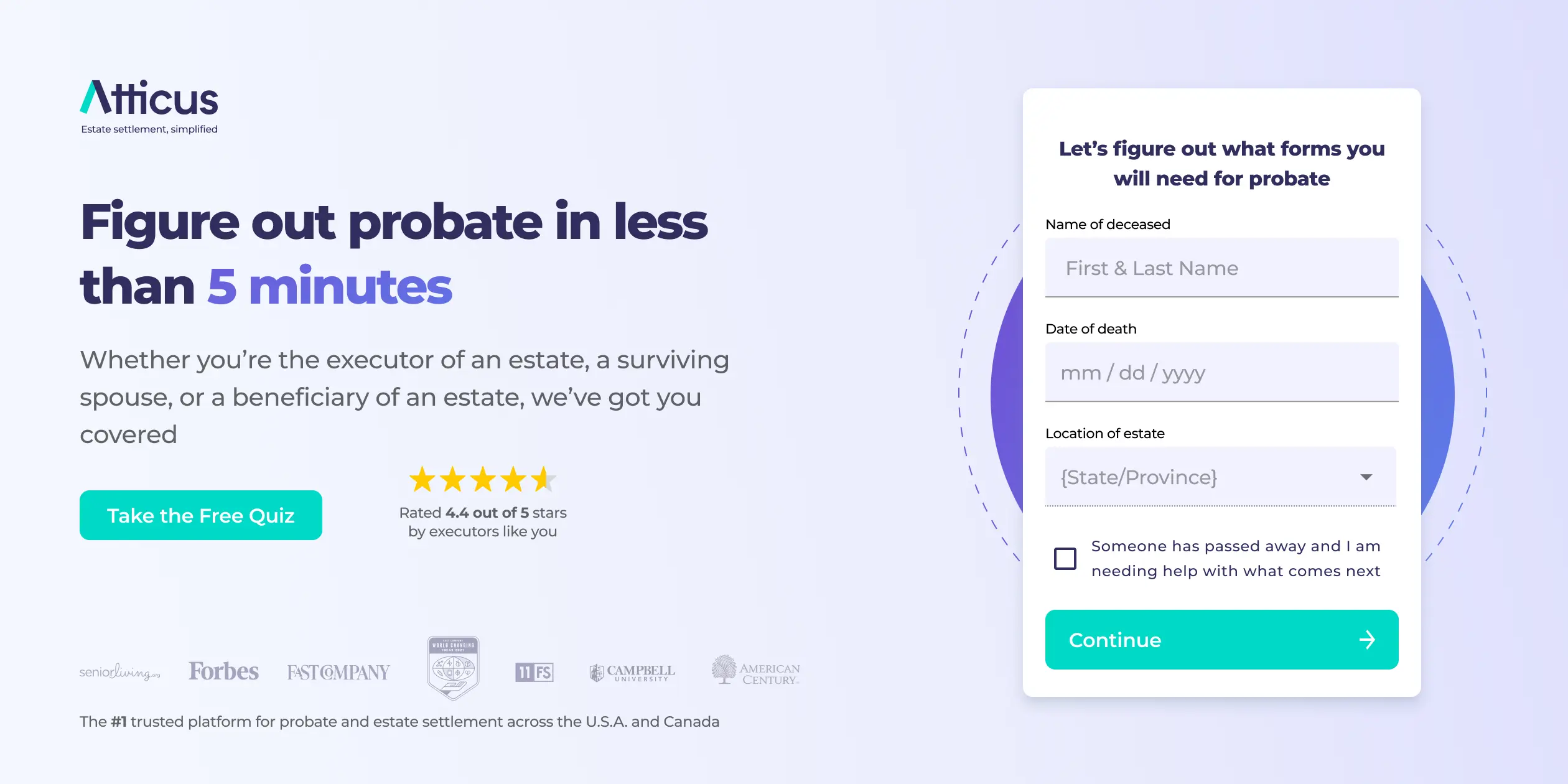 Atticus ® | Probate & Estate Settlement, Simplified.