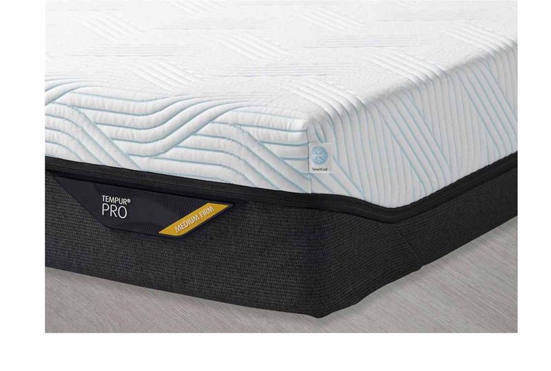 TEMPUR® 6' Ergo Smart Base with Vertical Headboard with 2 Pro® Plus ...