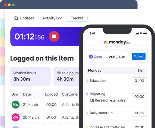 Tracket | Time tracking in monday.com