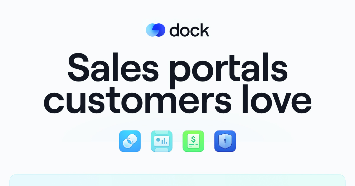 Sales Portal Software | Speed up your sales cycle with Dock