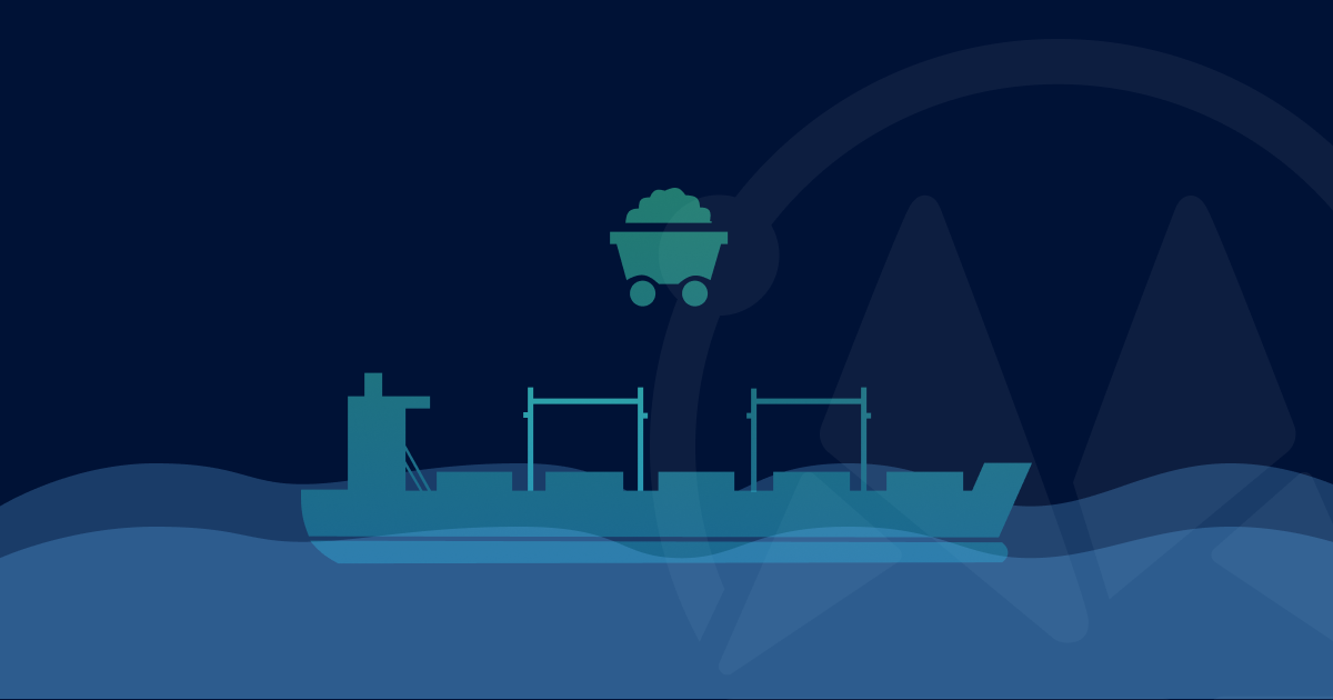 Different sizes of dry bulk vessels