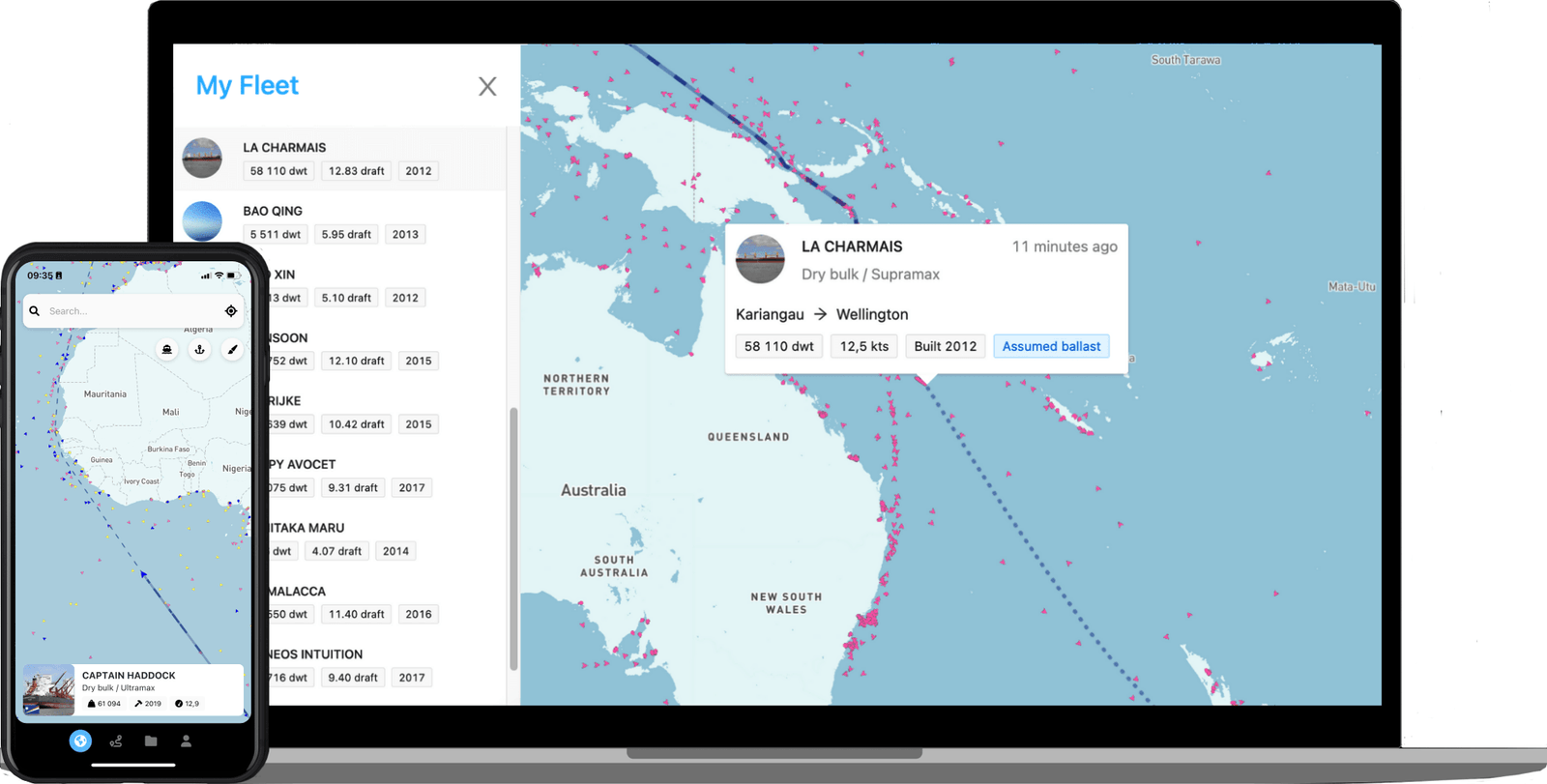 Live Vessel Positions