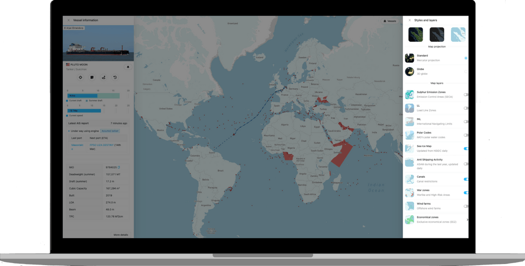 Live Vessel Positions