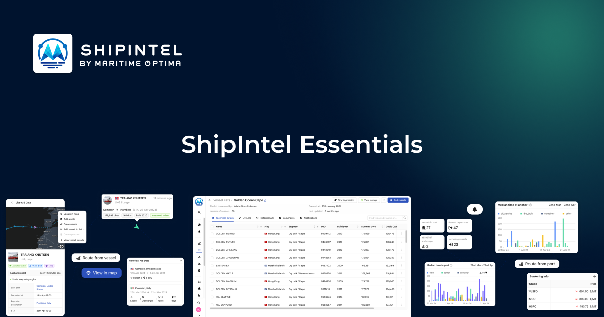 ShipIntel Essentials: The must-have maritime AI-based AIS toolbox