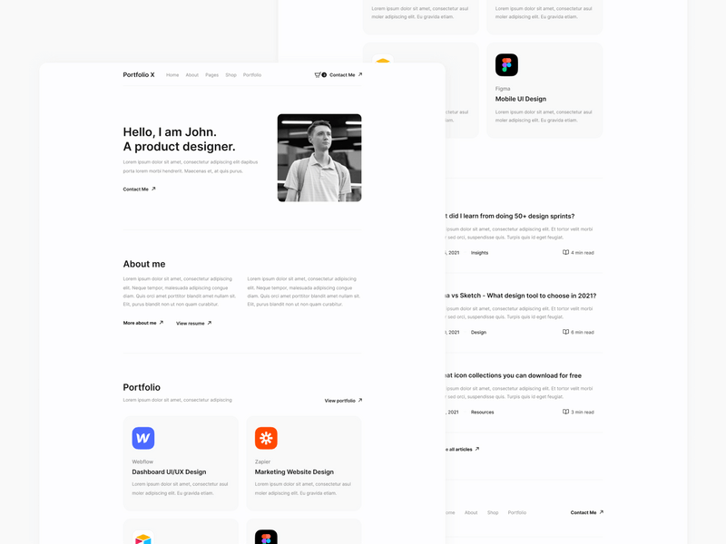 22+ Portfolio Webflow Templates | BRIX Templates
