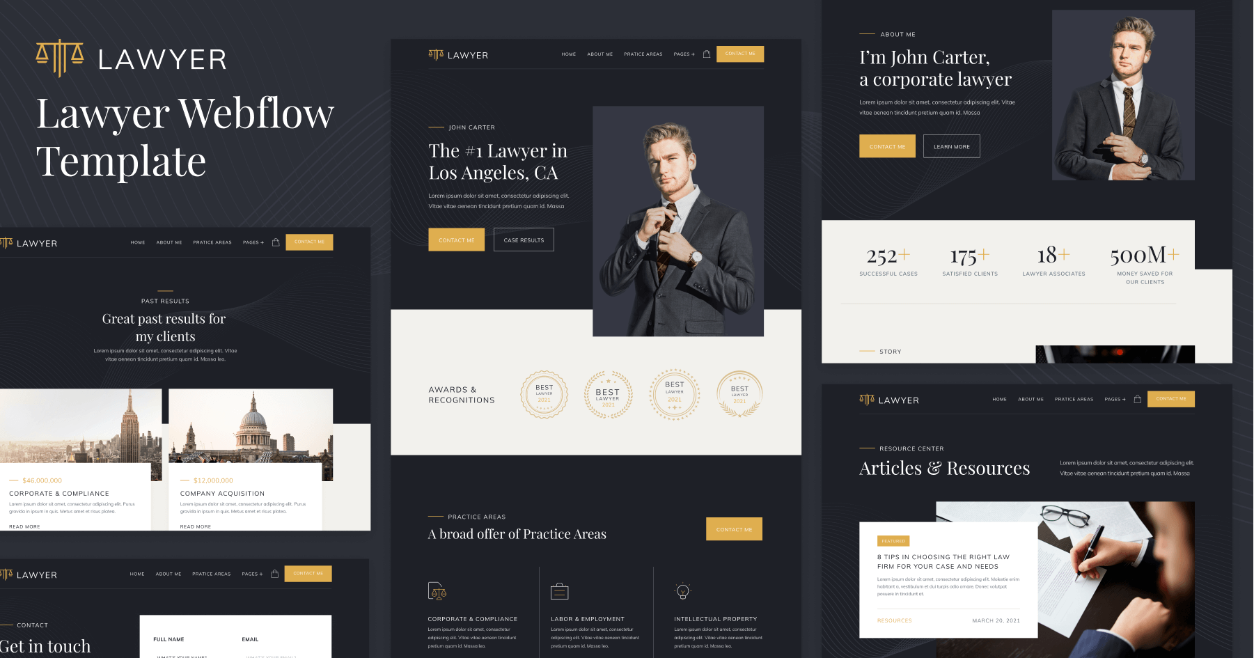 Attorney & Lawyer Webflow Template - Lawyer | BRIX Templates