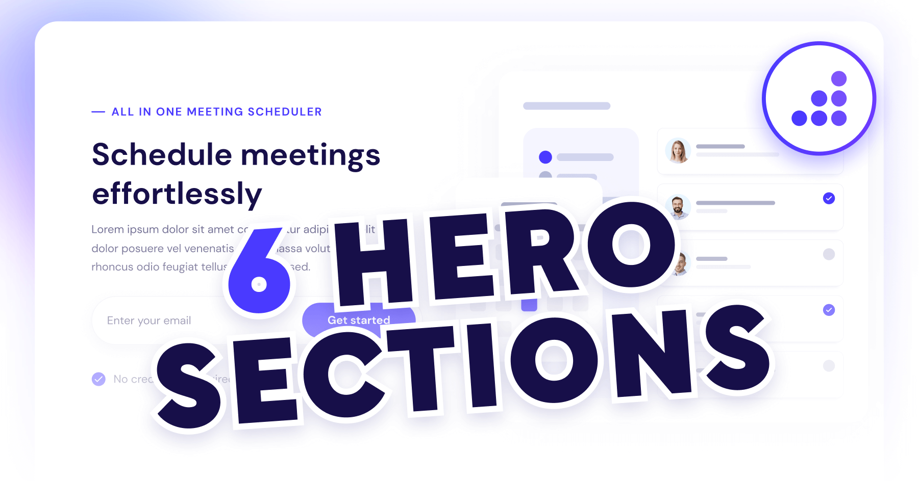 6 Hero Sections Webflow Cloneable Template - BRIX Templates