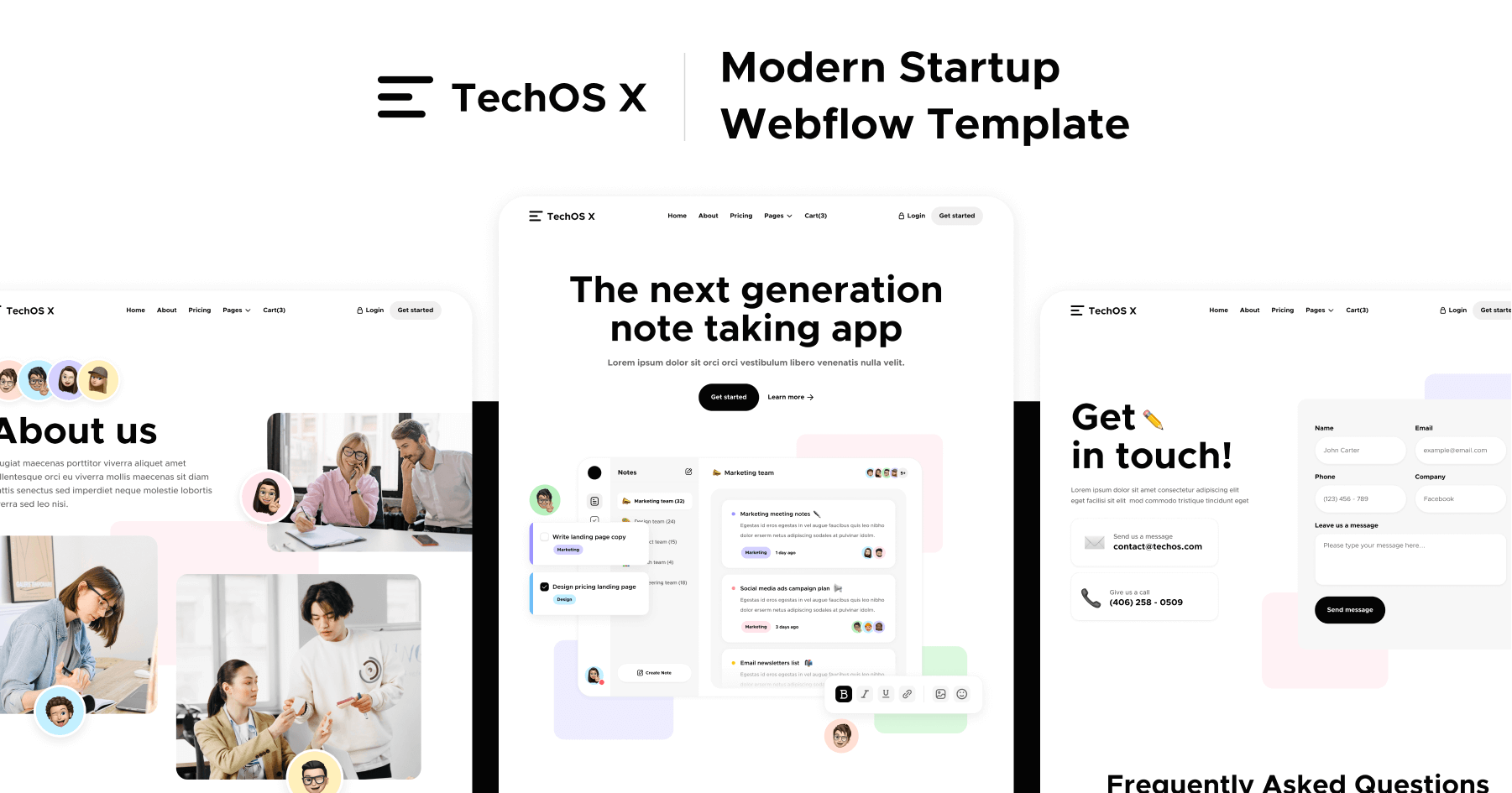 Tech & SaaS Webflow Template - TechOS X | BRIX Templates