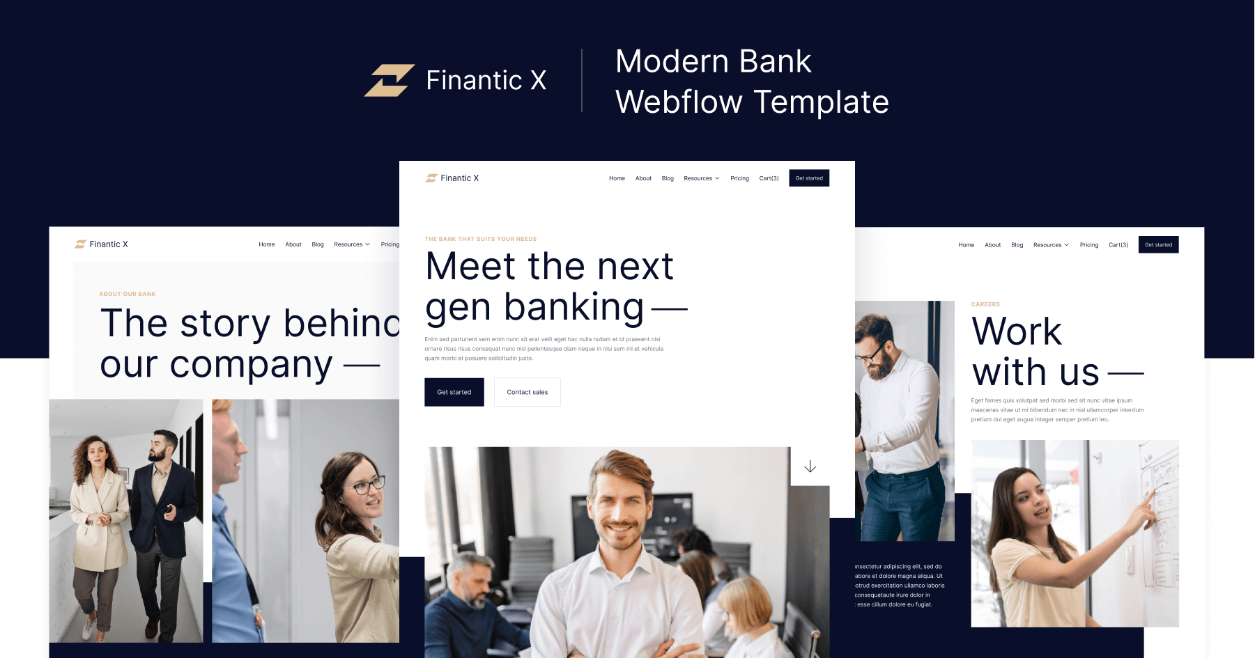 Modern Bank Webflow Template - Finantic X | BRIX Templates