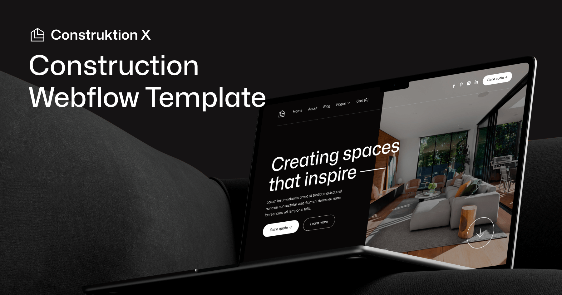 Construktion X - Webflow Ecommerce Website Template