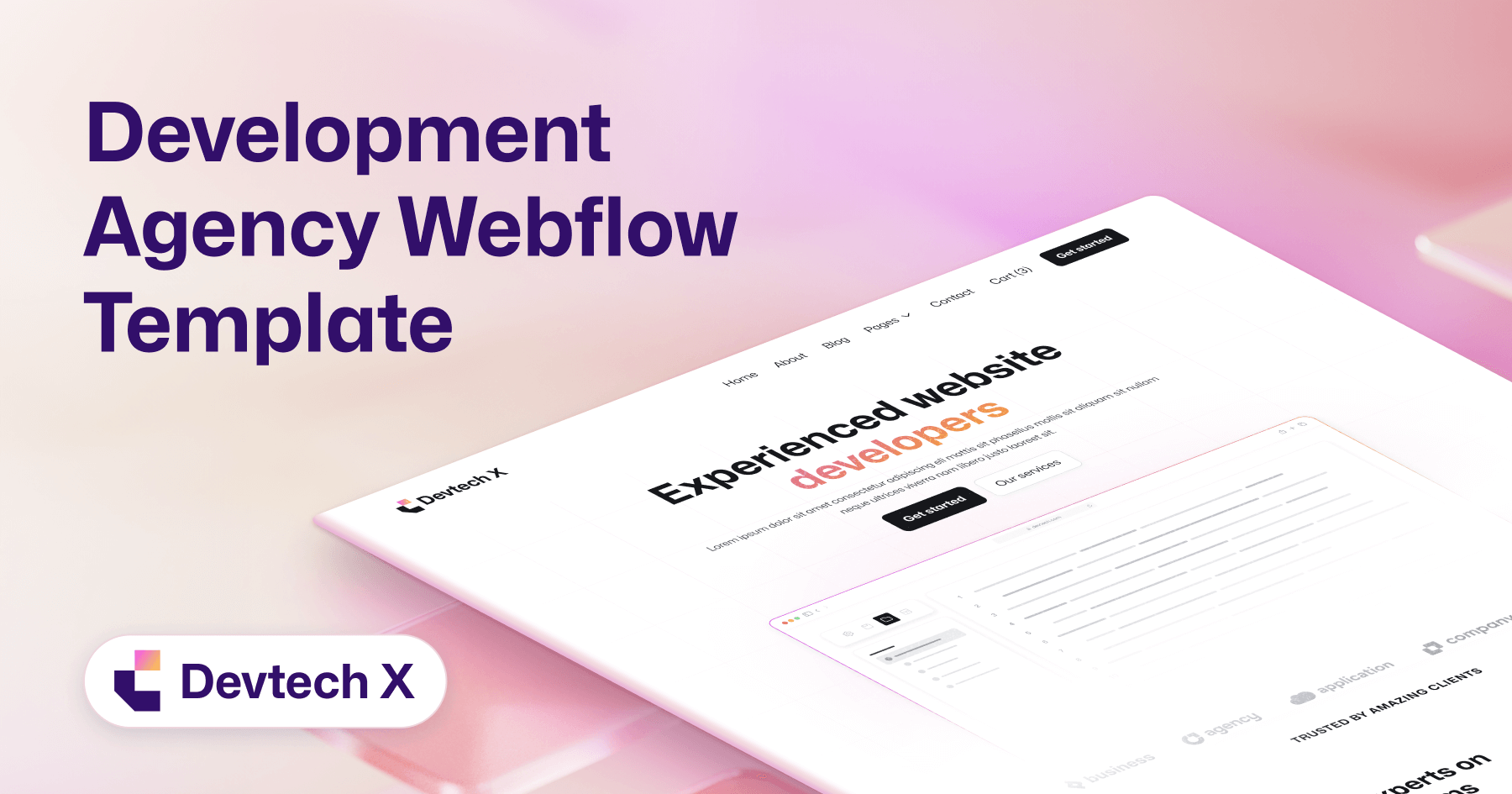 Tech Development Agency Webflow Template - Devtech X | BRIX Templates