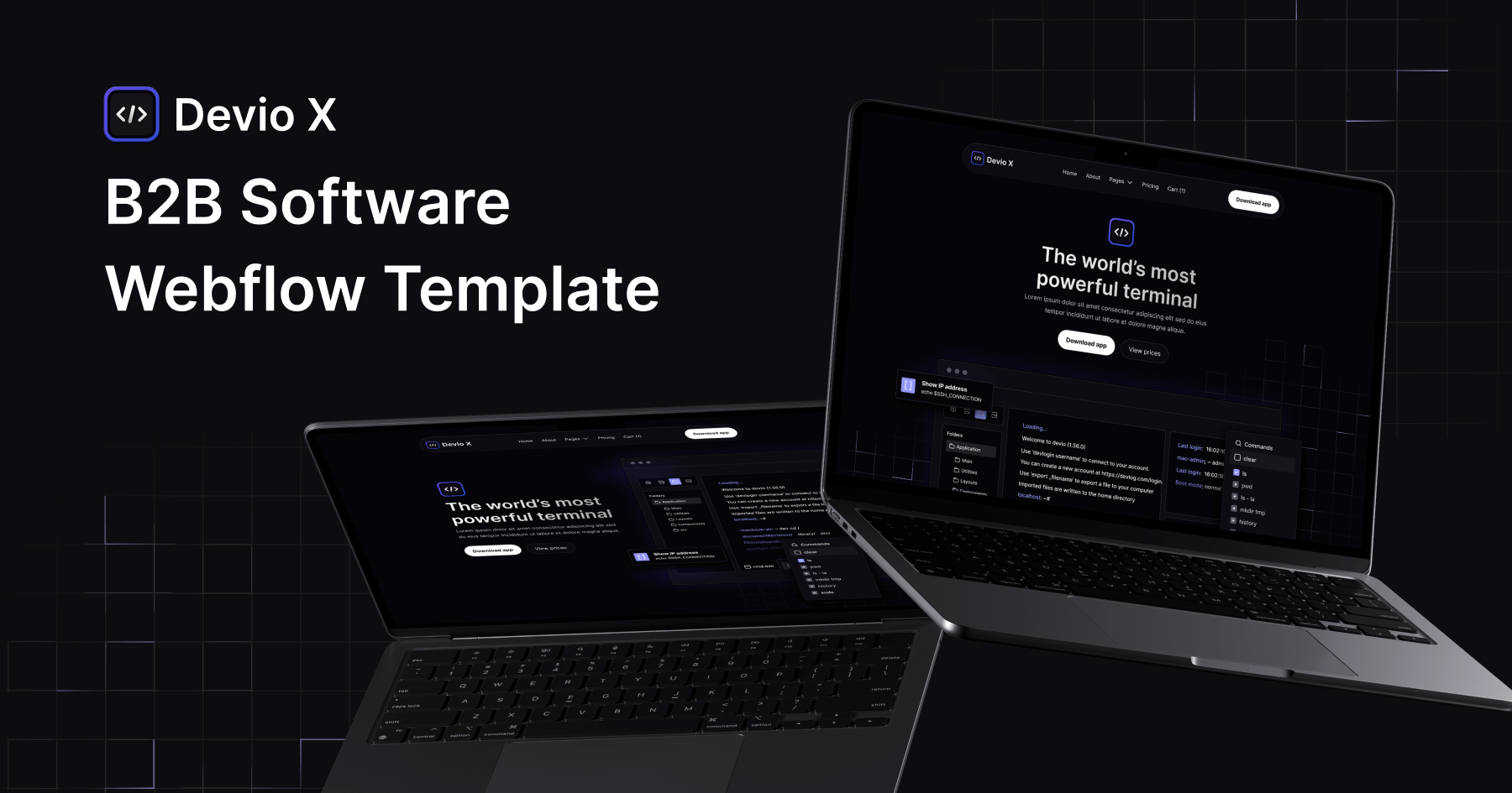 B2B Software Webflow Template - Devio X | BRIX Templates