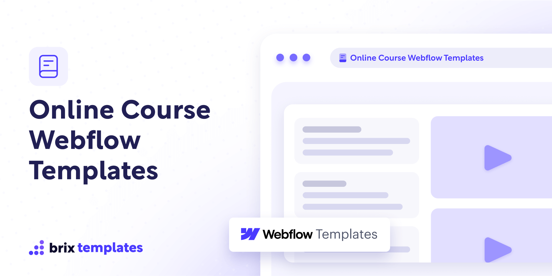 6+ Online Course Webflow Templates | BRIX Templates