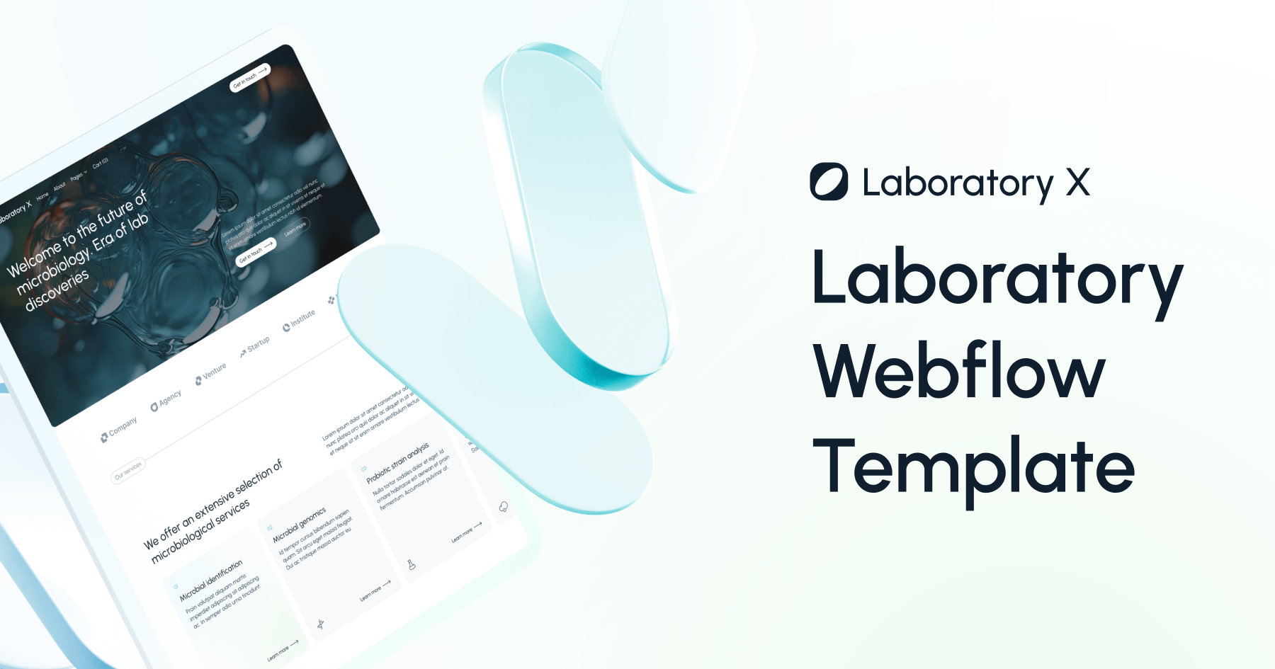 Laboratory Webflow Template - Laboratory X | BRIX Templates