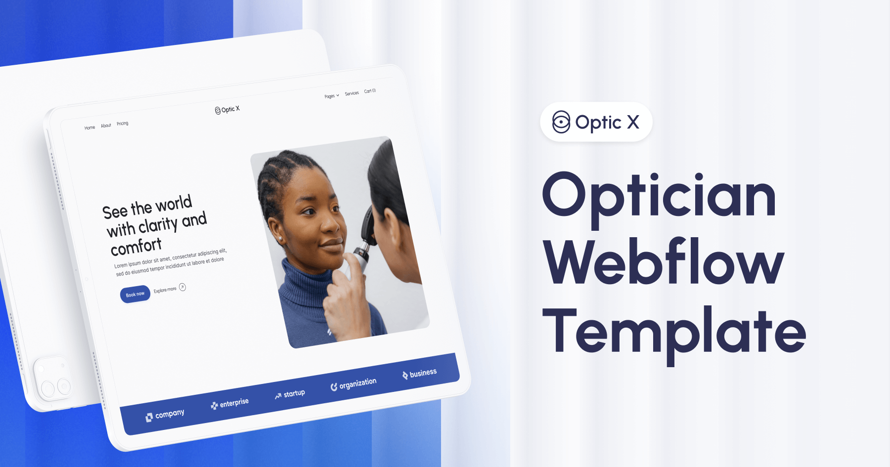 Optician Webflow Template - Optic X | BRIX Templates