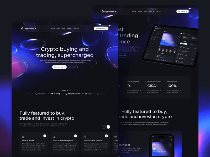 Dark Mode Portfolio Webflow Template - Darkfolio X | BRIX Templates