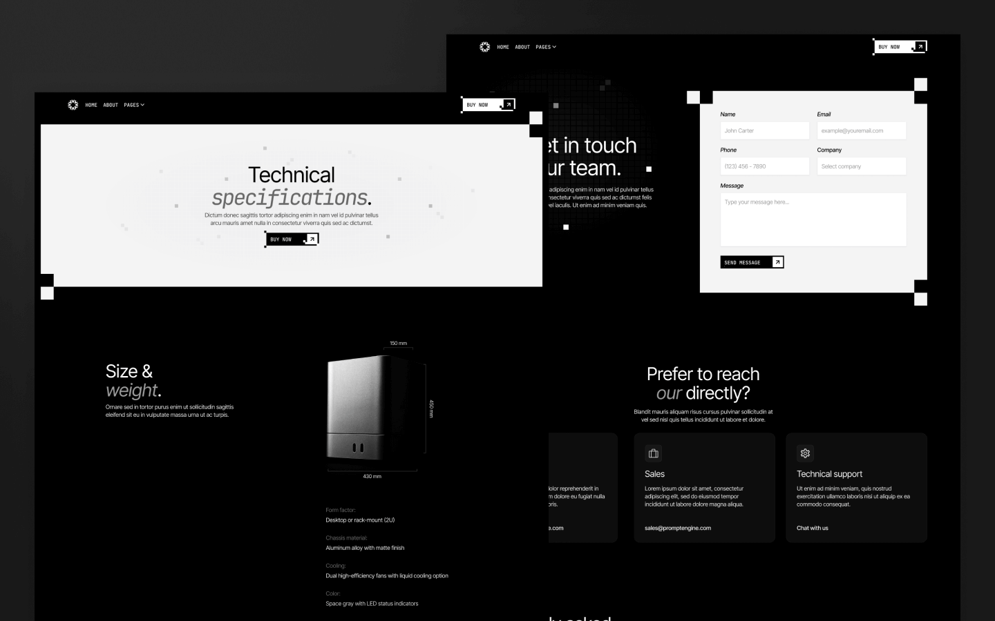 LLM AI Webflow Theme - PromptEngine | BRIX Templates
