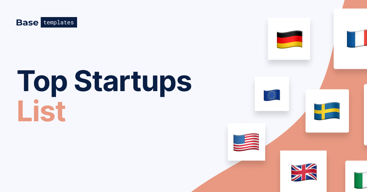 List of Top Startups