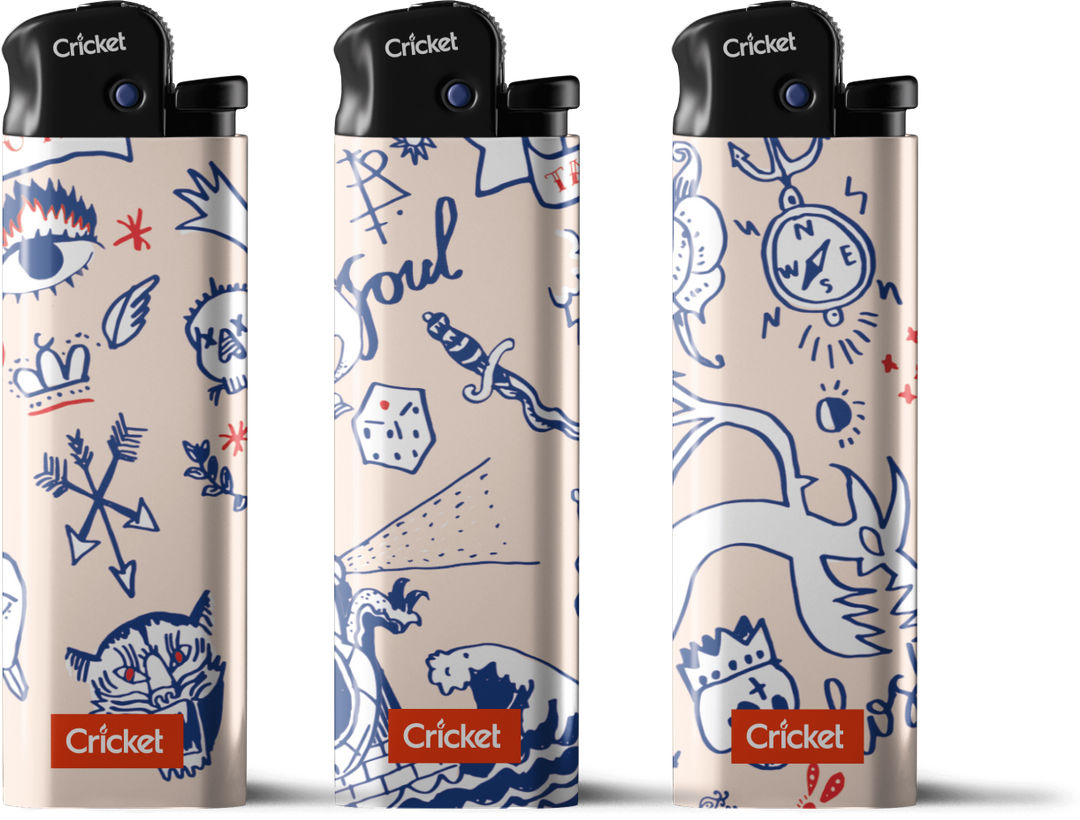 Cricket lighters | Types & Finishes | Our Products