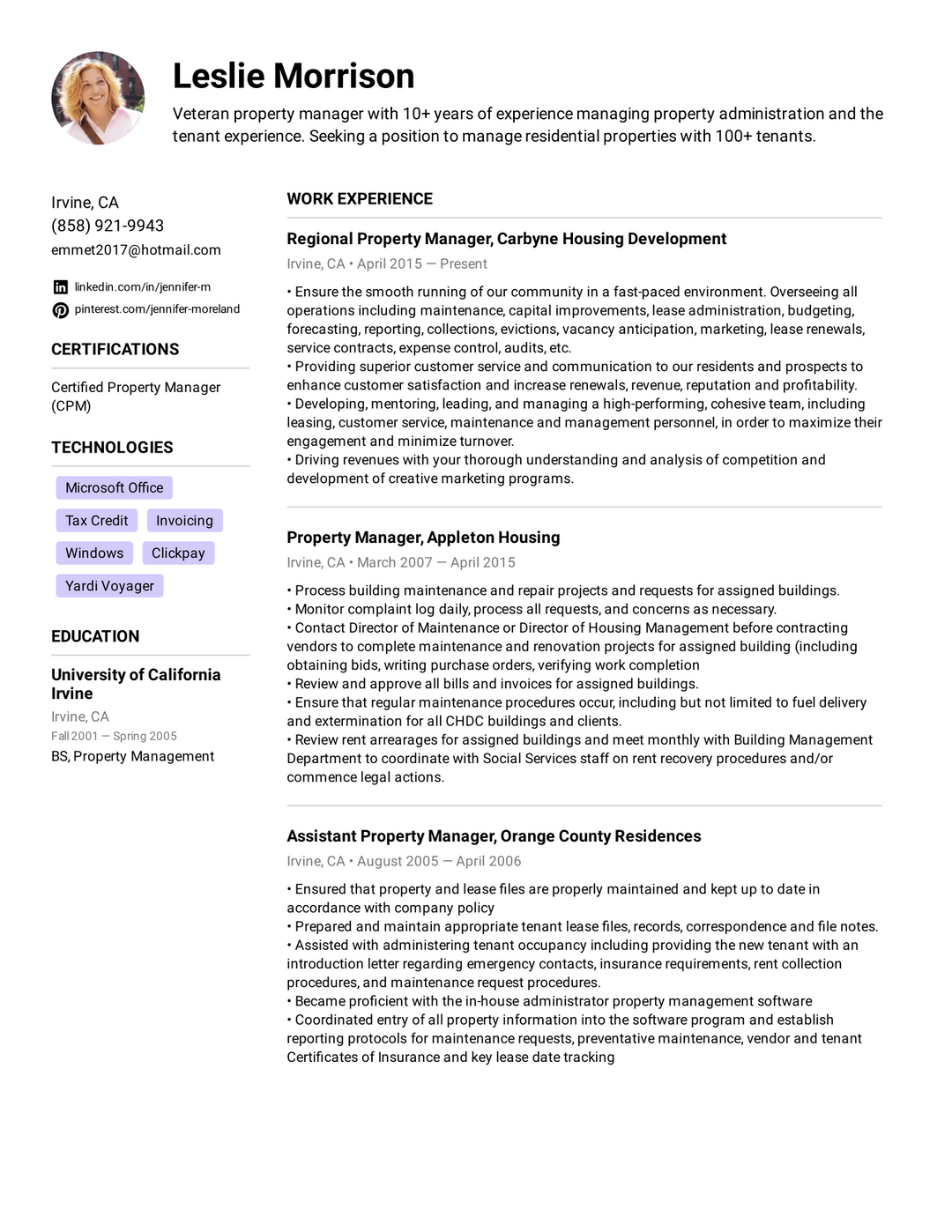 One Page Resume Templates & Formats for 2025 | Easy Resume