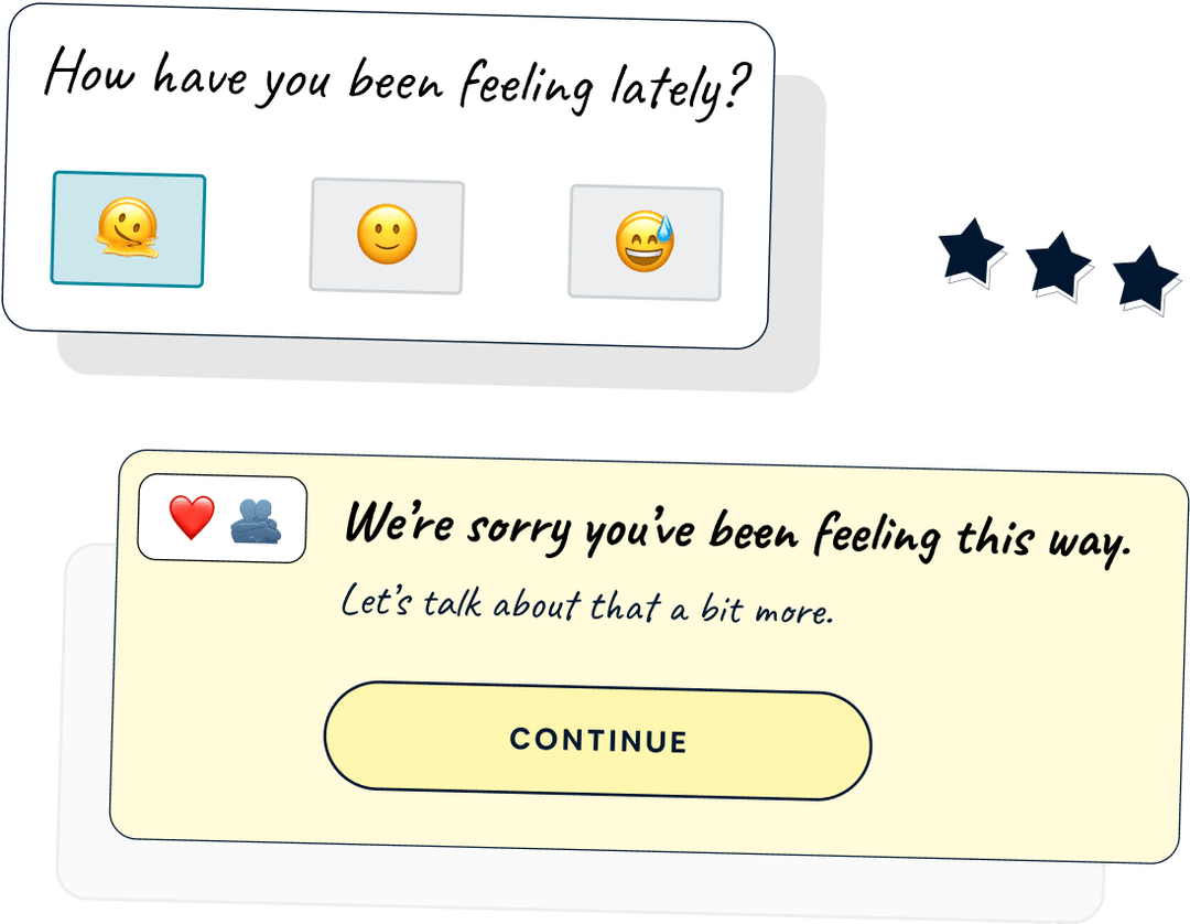 Feel more support and less alone.