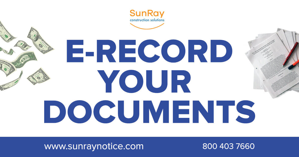 E-record NOCs, Liens and Satisfactions online