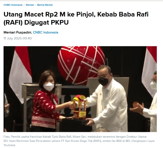 Kisah Baba Rafi, Dari Pelopor Kebab Modern Jadi Terlilit Utang Rp2 ...