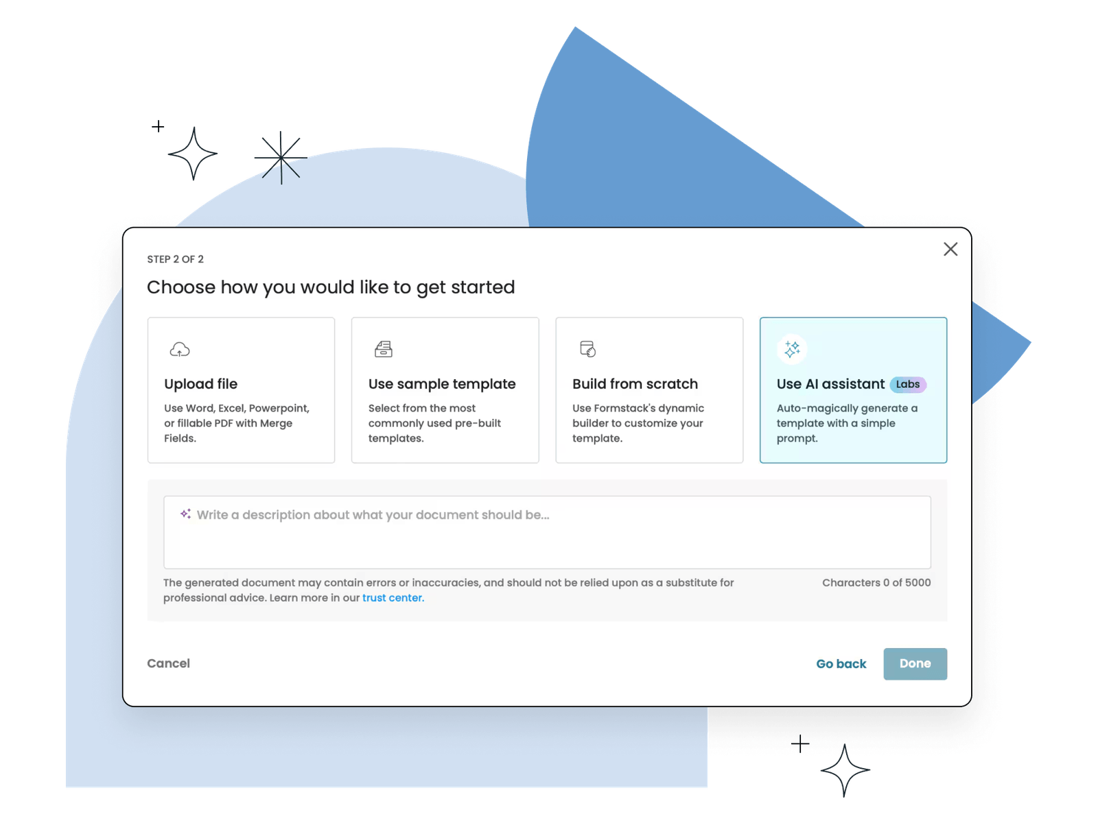 AI-Powered Template Generator for Forms and Documents | Formstack