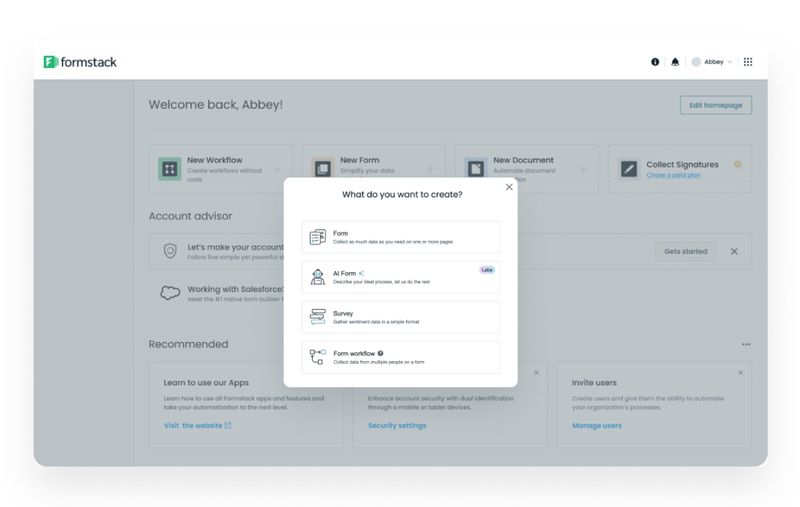 No-code Online Form Builder & Form Creator | Formstack