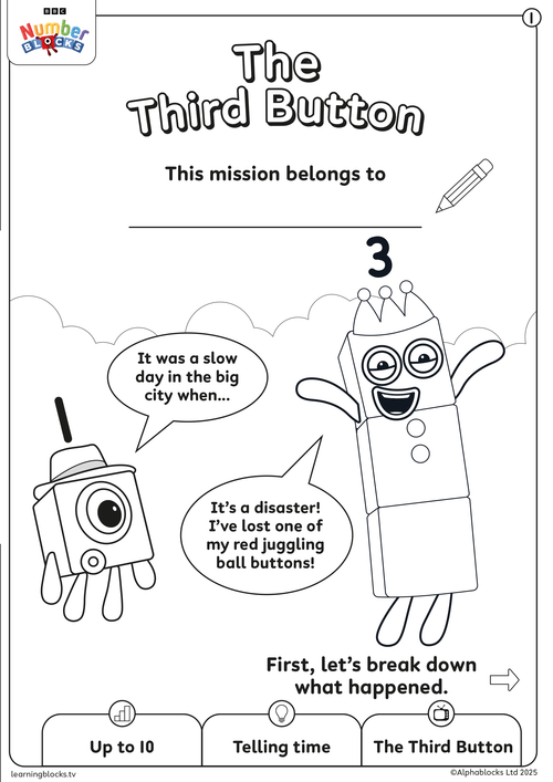 Numberblocks | Episodes | The Third Button