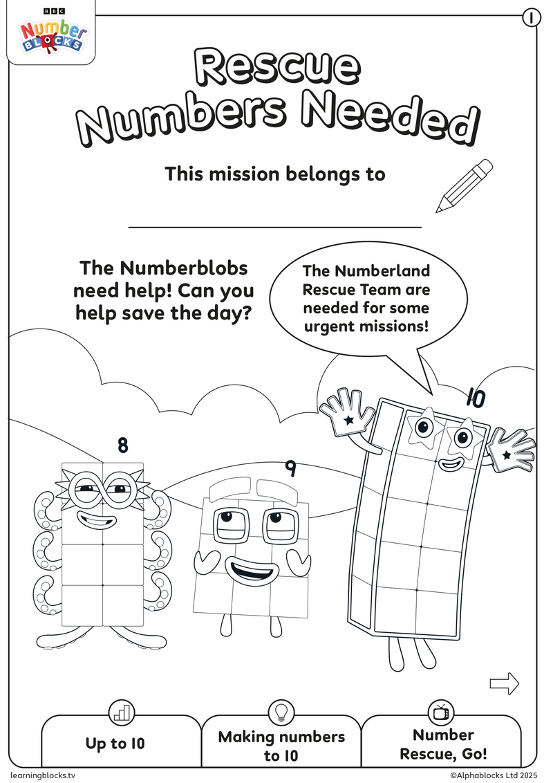 Numberblocks | Episodes | Number Rescue, Go!