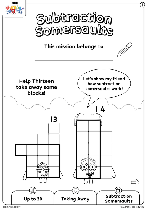 Numberblocks | Episodes | Subtraction Somersaults