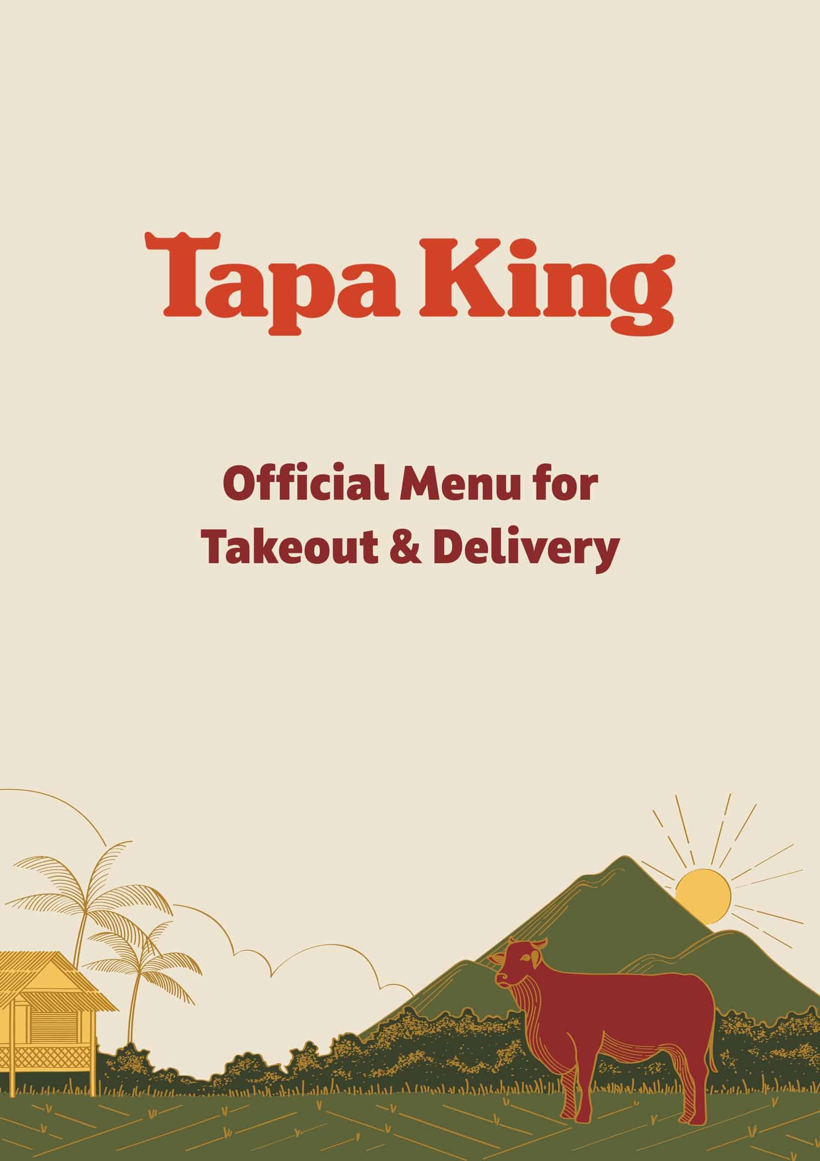 Tapa King Menu