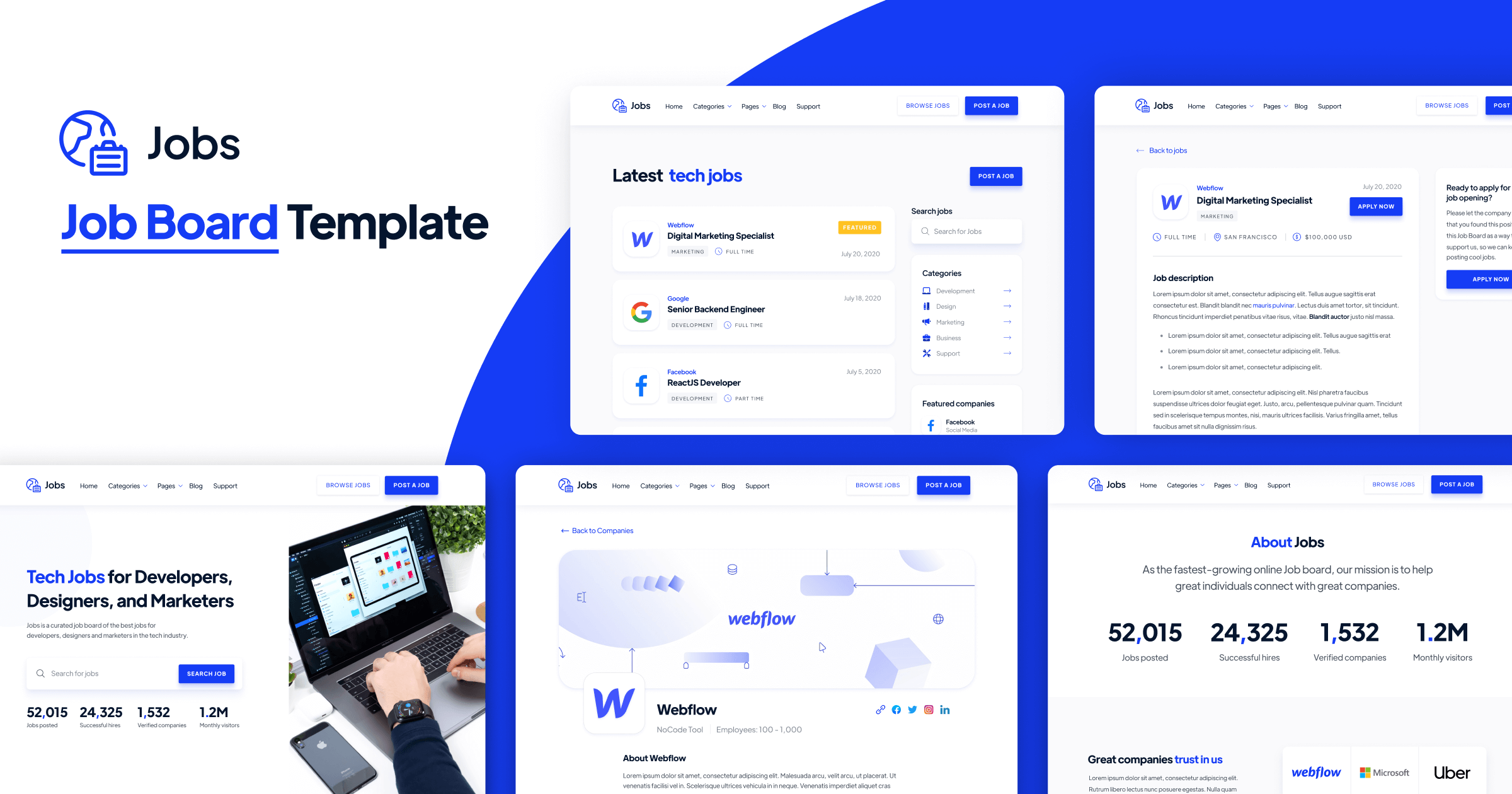 Search Results - Jobs - Webflow HTML Website Template