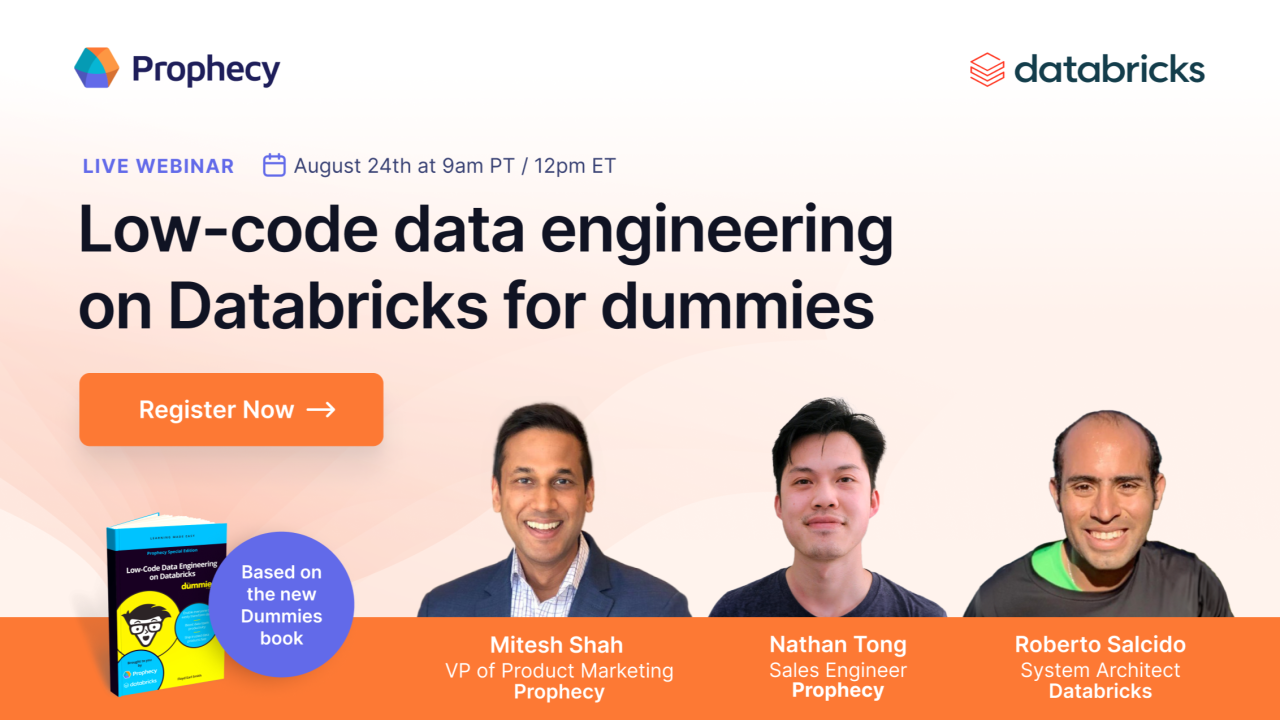 Live webinar: Low-code data engineering on Databricks for dummies