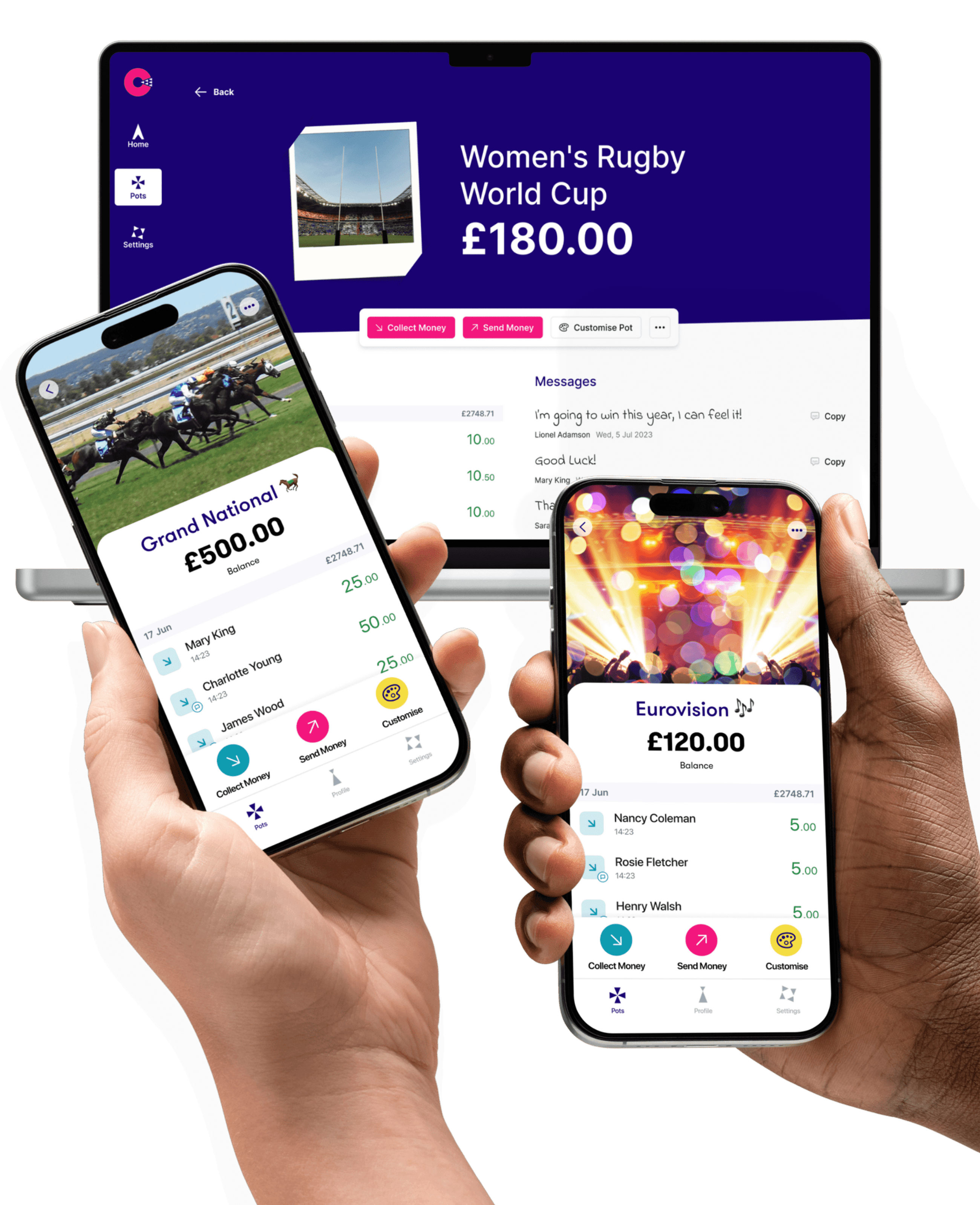 Sort the entry fees for your next sweepstake, quickly and easily