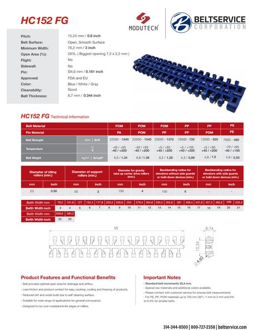 Modutech | Our Products | Beltservice Corporation