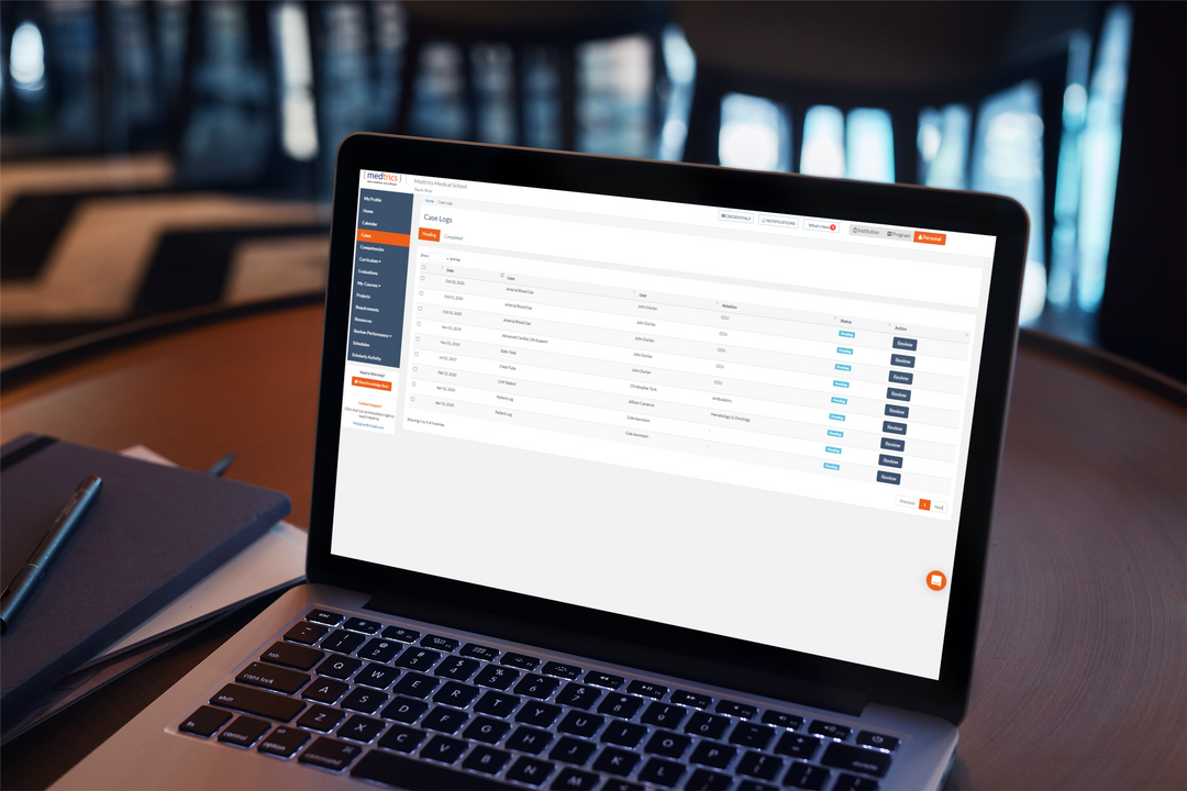 Case Logs - Features - Medtrics