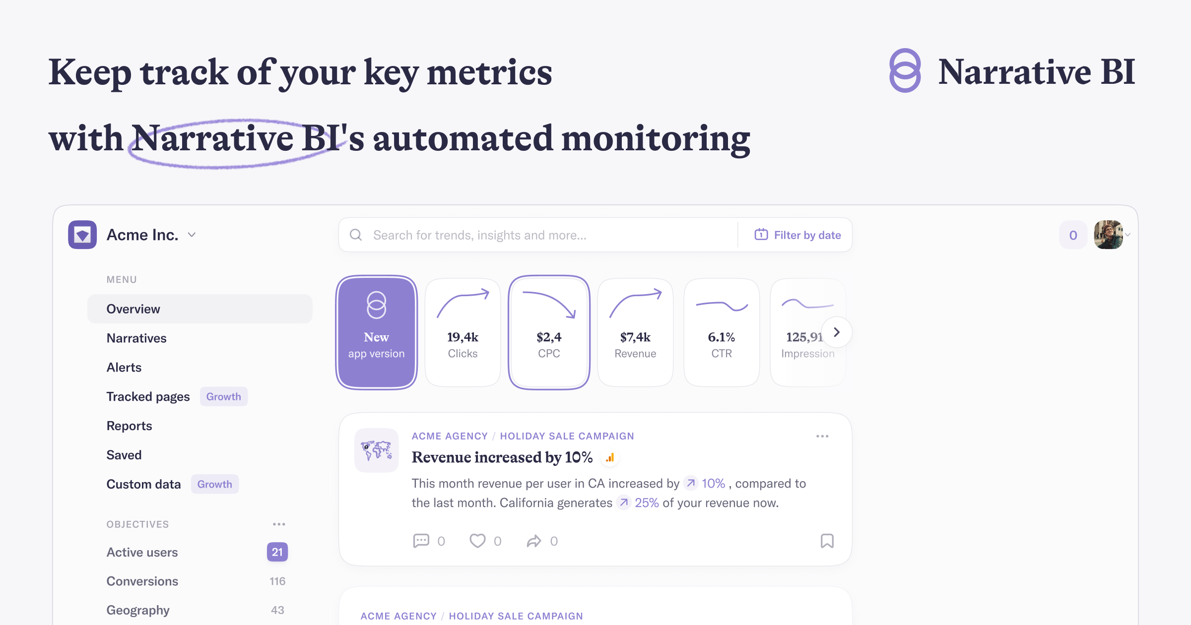 Automated Monitoring | Narrative BI