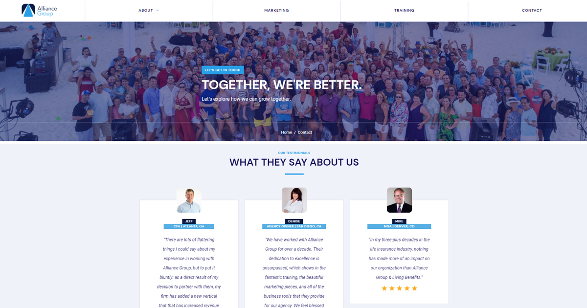 Contact Us | Living Benefits IMO | Alliance Group
