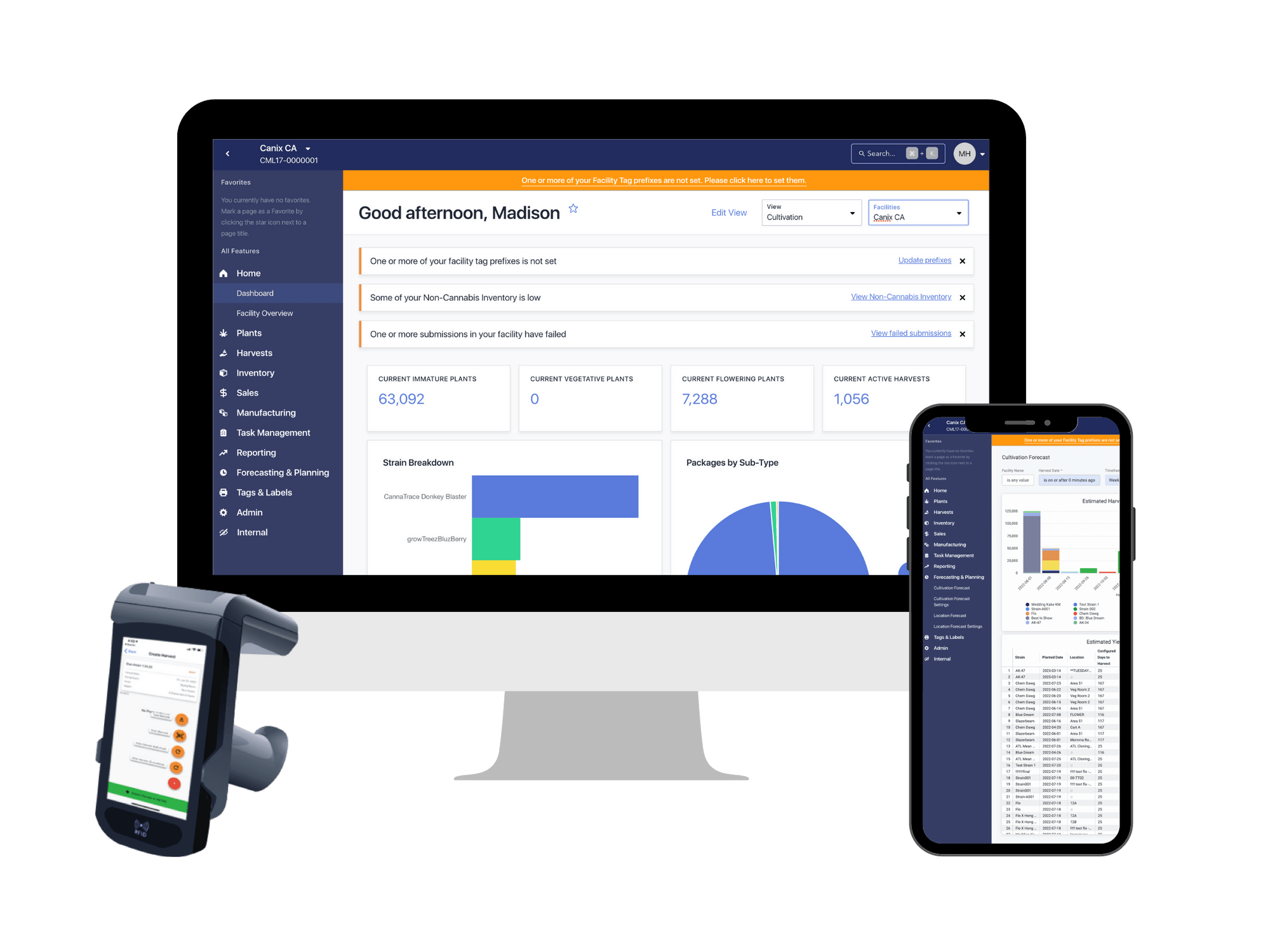 Canix Web Application and Cannabis ERP