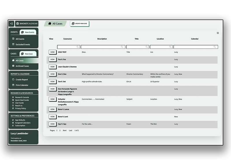 DocketCalendar | Automated Legal Deadlines | Conquer Your Calendar