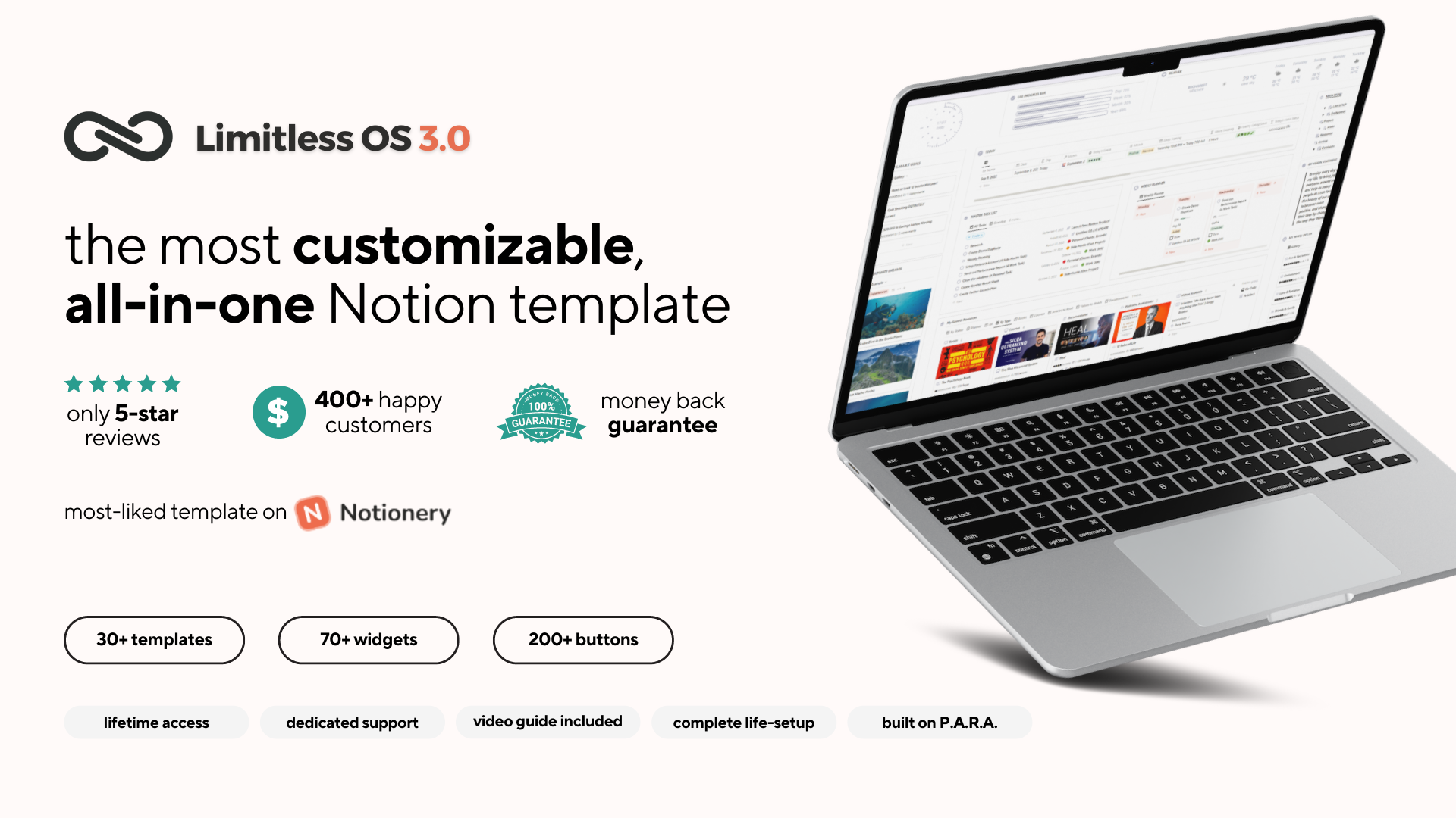 Limitless OS - Ultimate All-In One Notion Template | Notion Everything