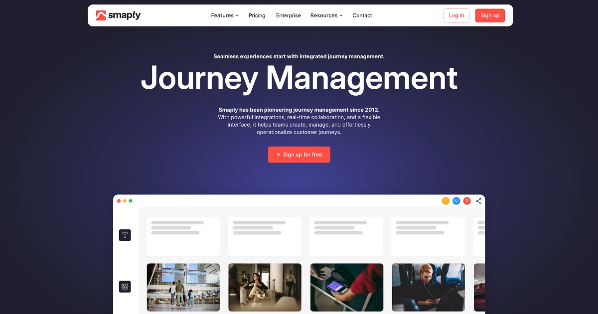 Sign up to Smaply | Customer journey mapping platform