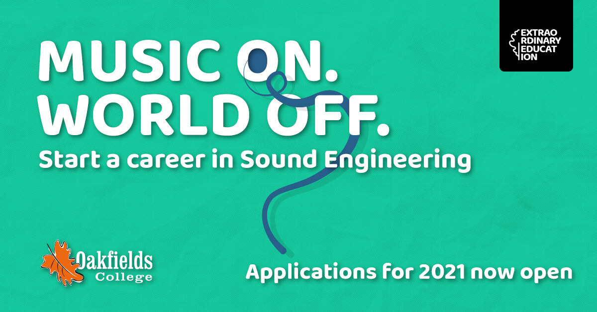 Sound Engineering Training | Sound Engineering College | Oakfields College