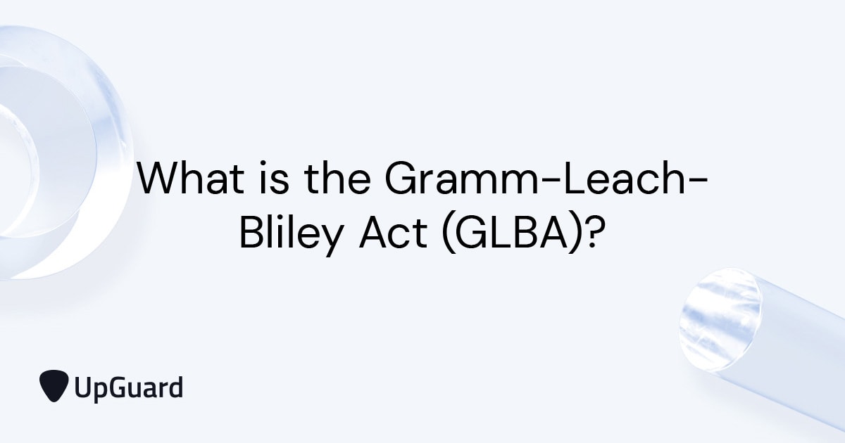 What is the Gramm-Leach-Bliley Act (GLBA)? | UpGuard