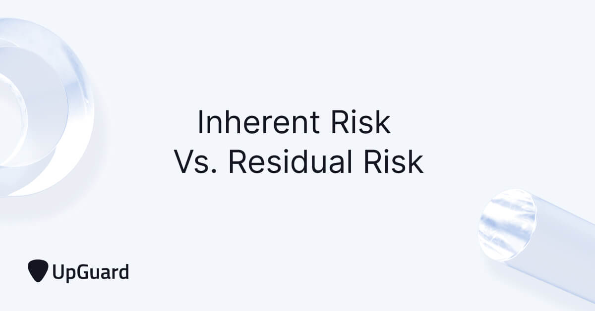 Inherent Risk vs. Residual Risk (Explained in 58 Seconds) | UpGuard