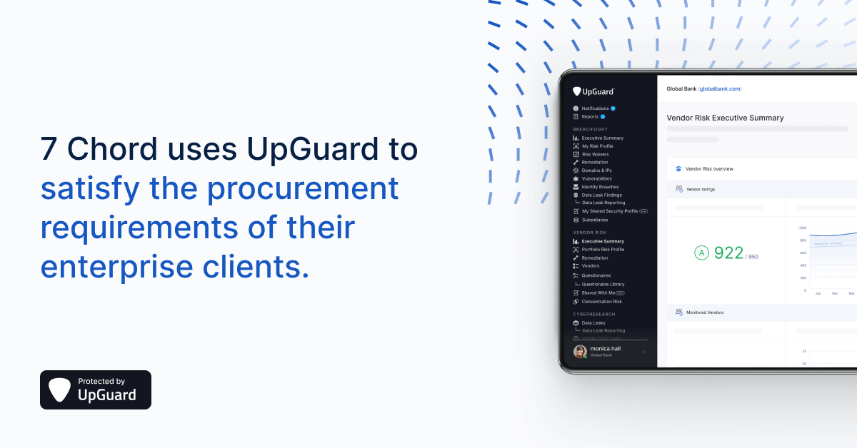 7 Chord uses UpGuard to satisfy the procurement requirements of their ...
