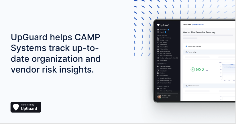 UpGuard helps CAMP Systems track up-to-date organization and vendor ...